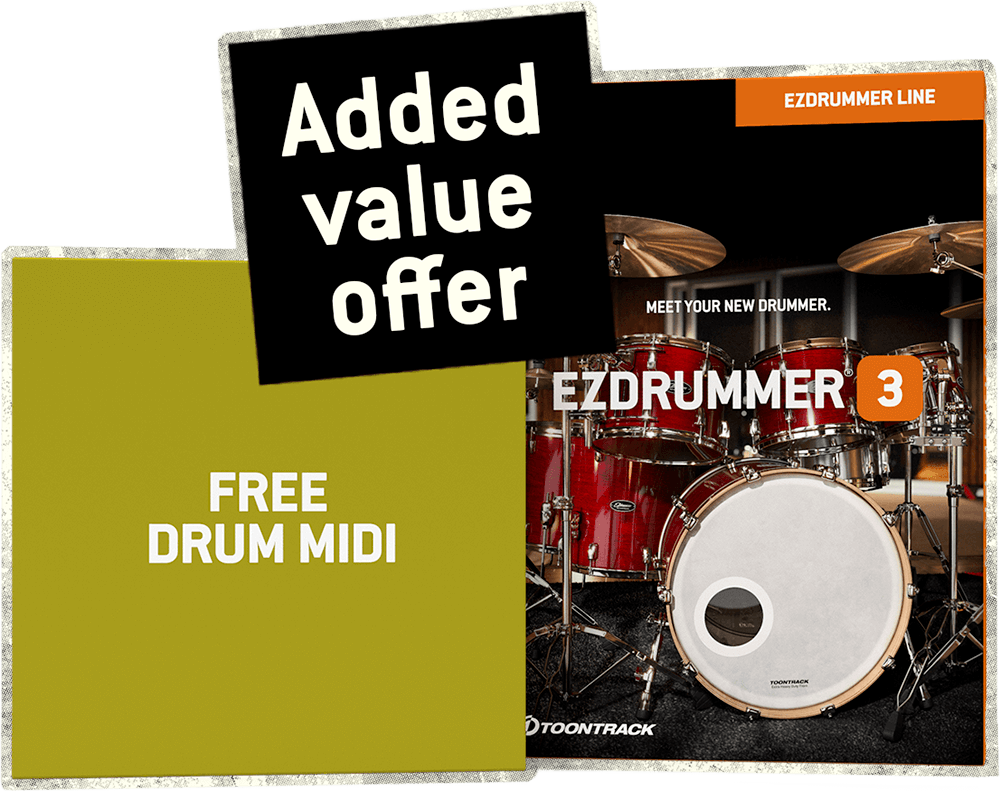 EZDrummer 3 + Free Drum MIDI Pack by Toontrack - Music Software Deals
