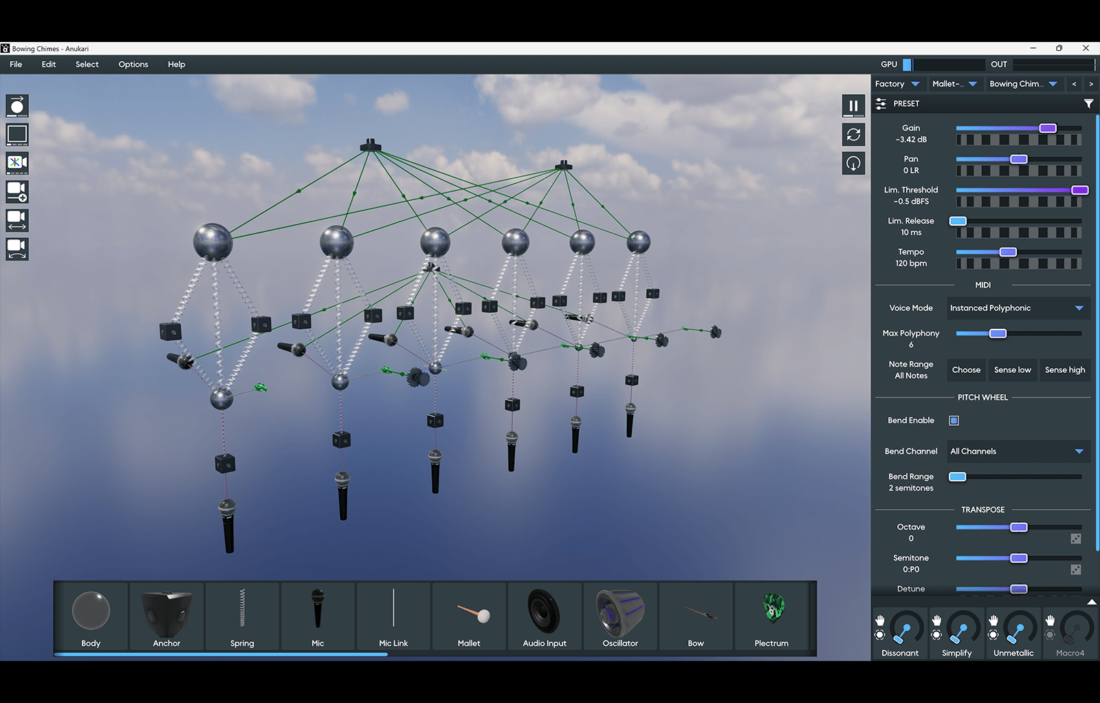 3D Physics Synthesizer by Anukari - Music Software Deals